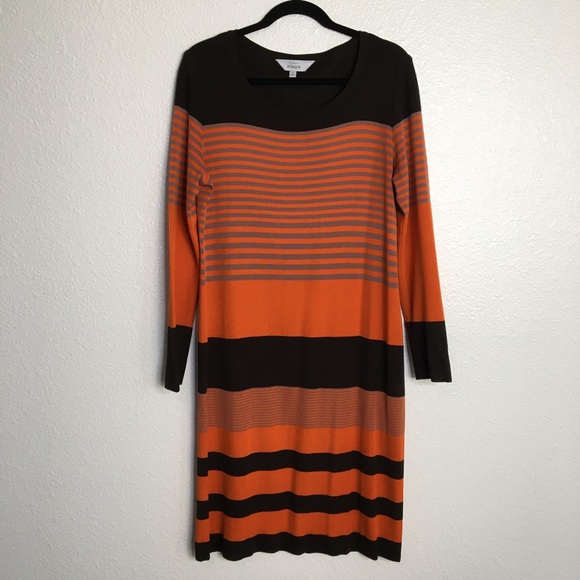 Misook | Dresses | Misook Knit Texture Long Sleeves Midi Dress | Poshmark